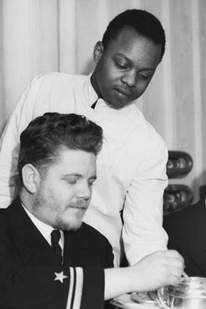 Black Steward on board a US Destroyer - WartimeNI